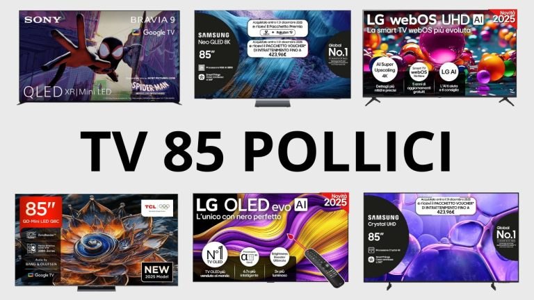Le migliori Smart TV da 85 pollici 📺 [Maggio 2026]